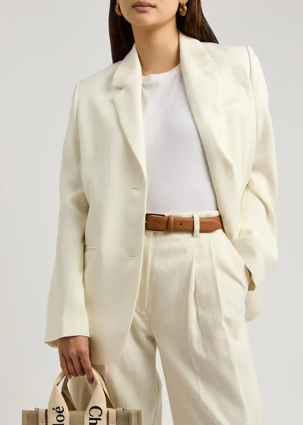 Anderson's Grained Leather Belt - Tan