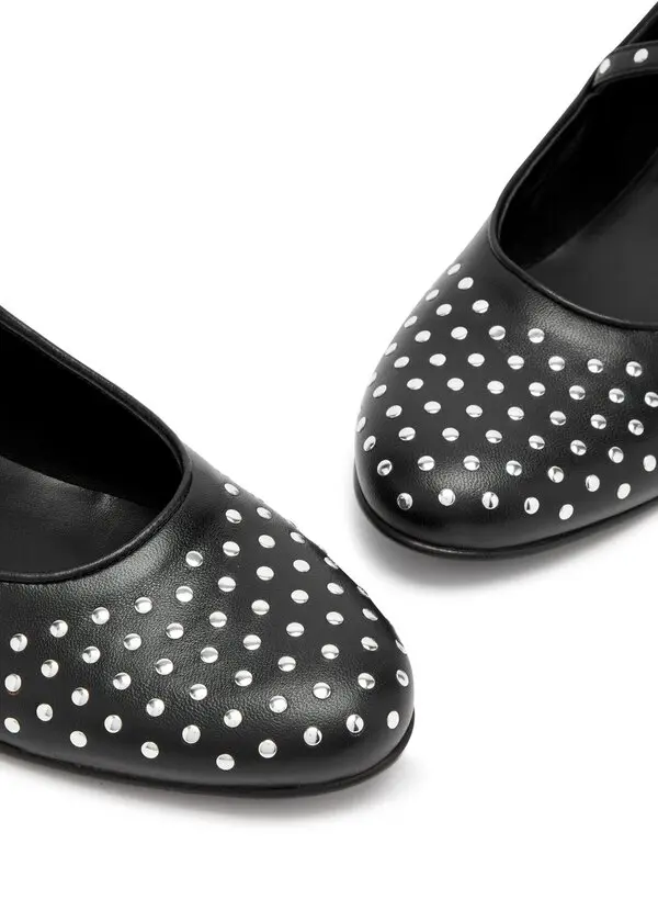 ALOHAS Lucien Studded Leather Ballet Flats
