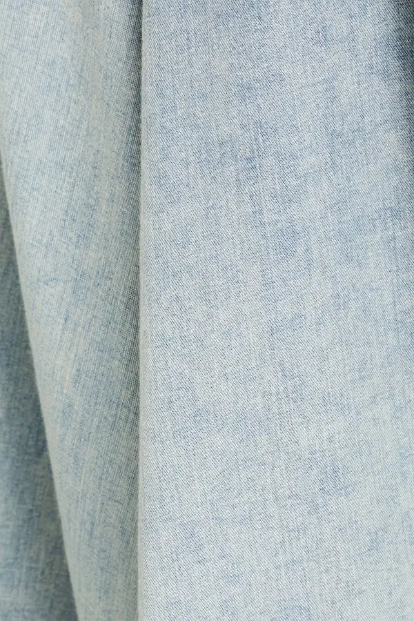 FRAME Faded Chambray Blouse - Light Denim