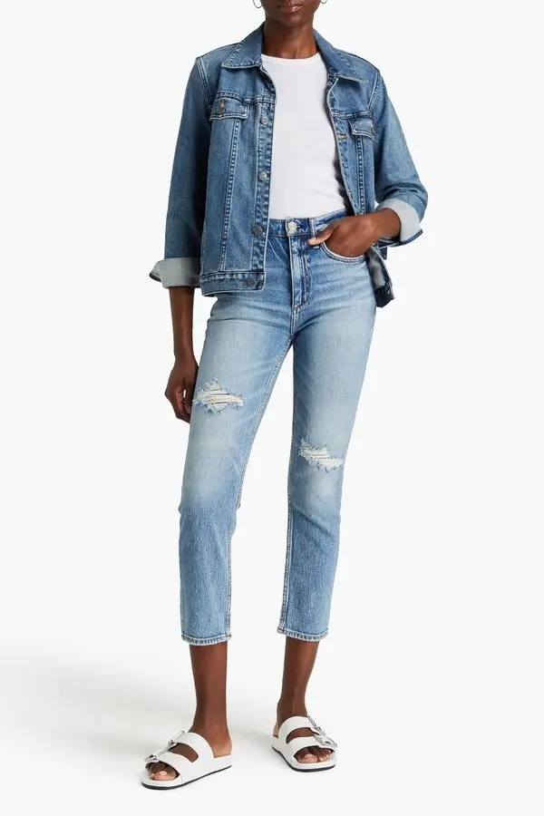 Rag & Bone Wren Cropped Slim-leg Jeans