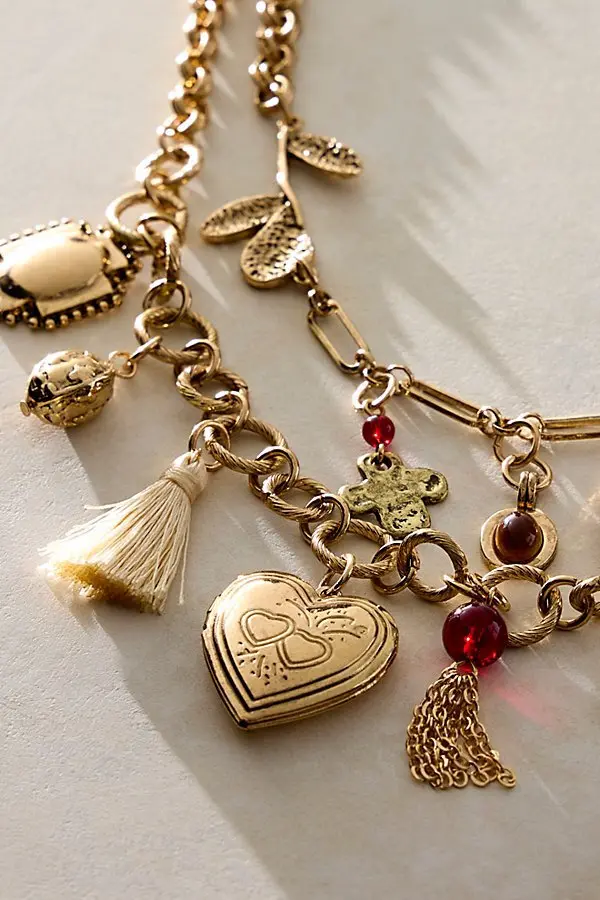 Free People Maxamillion Charm Necklace