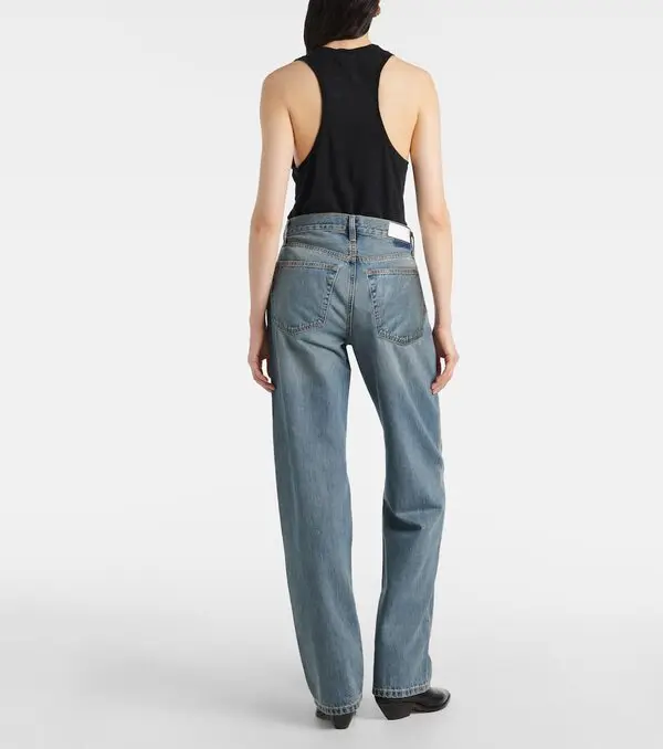 RE/DONE Low-rise Wide-leg Jeans