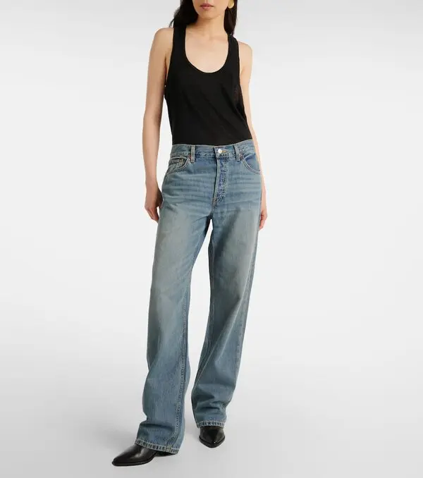 RE/DONE Low-rise Wide-leg Jeans