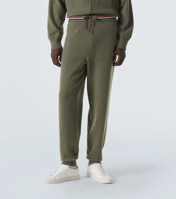 Thom Browne Rwb Stripe Cashmere Sweatpants