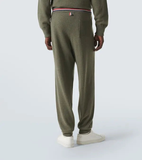 Thom Browne Rwb Stripe Cashmere Sweatpants