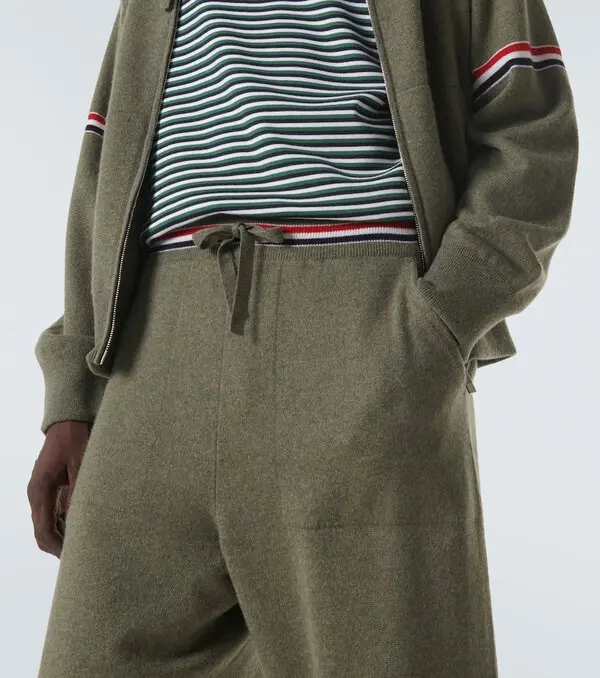 Thom Browne Rwb Stripe Cashmere Sweatpants