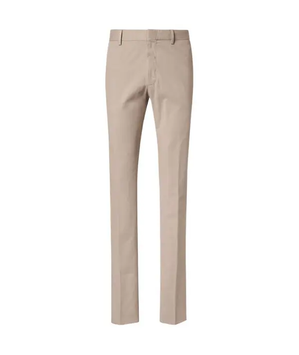 Zegna Cotton-blend Straight Pants