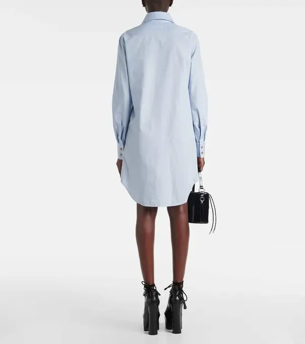 Vivienne Westwood Heart Cutout Shirt Dress In Blue - 40% Off | Editorialist