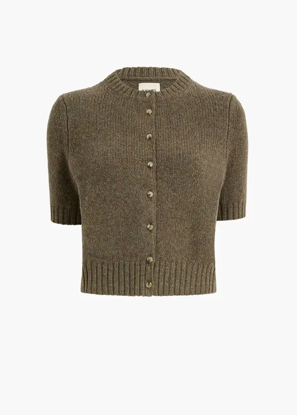 Khaite Nora Cashmere Cardigan - Green