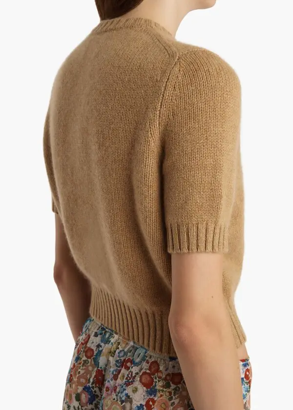Khaite Nora Cashmere Cardigan - Biscotti