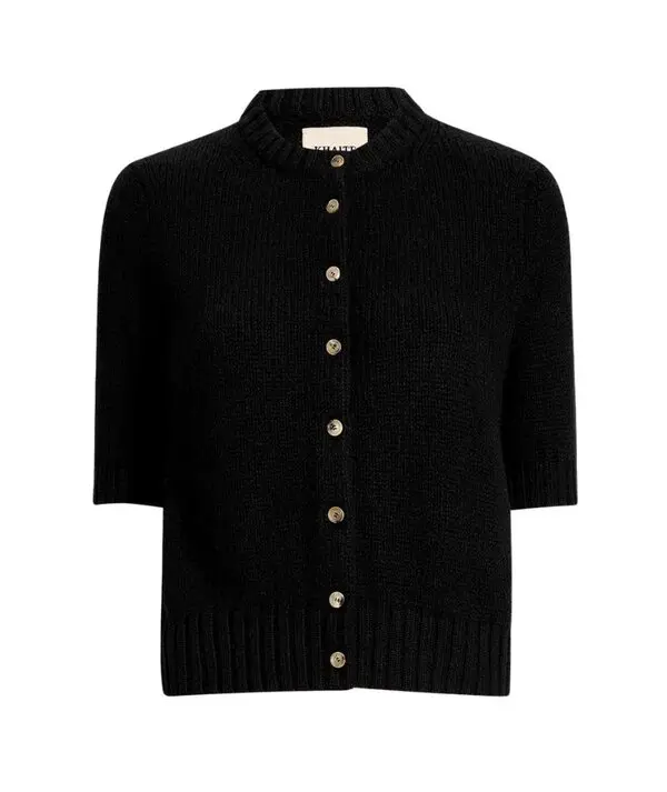 Khaite Nora Cashmere Cardigan - Black