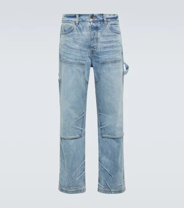 Amiri Mid-rise Straight Jeans - Blue