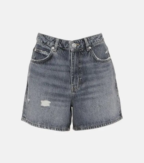 FRAME Easy Denim Shorts - Grey