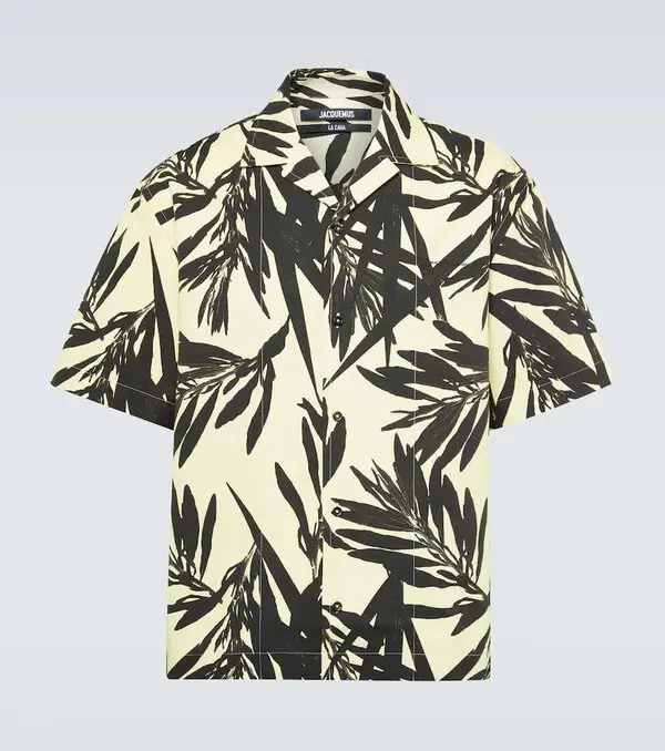 Jacquemus La Chemise Jean Cotton Poplin Bowling Shirt - Yellow