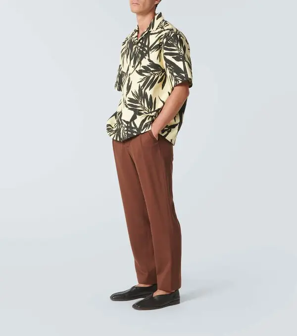 Jacquemus La Chemise Jean Cotton Poplin Bowling Shirt - Yellow