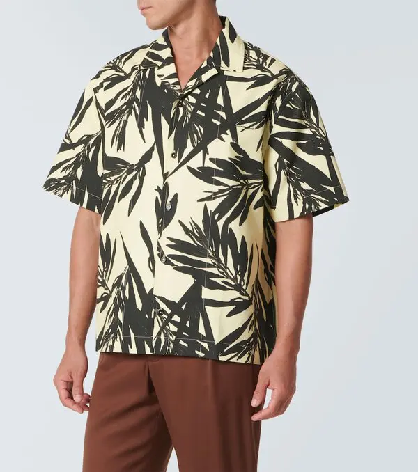 Jacquemus La Chemise Jean Cotton Poplin Bowling Shirt - Yellow