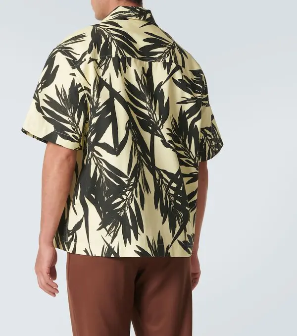 Jacquemus La Chemise Jean Cotton Poplin Bowling Shirt - Yellow