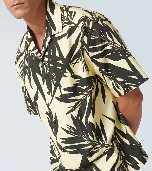 Jacquemus La Chemise Jean Cotton Poplin Bowling Shirt - Yellow