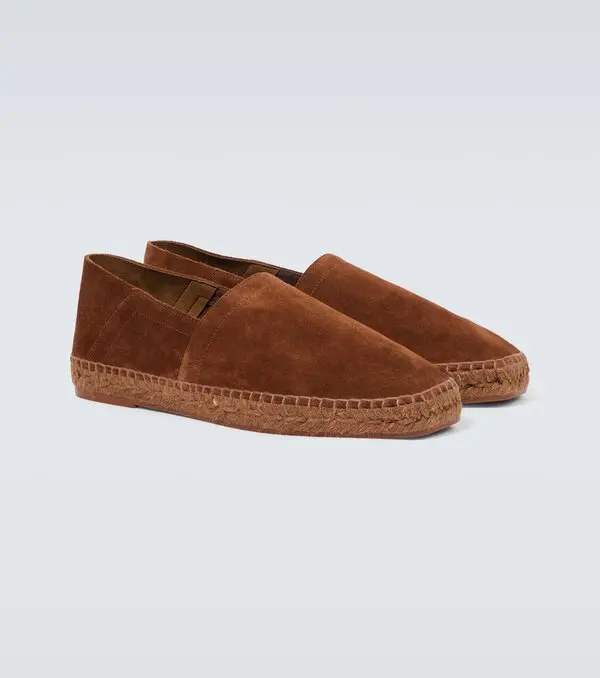 TOM FORD Barnes Suede Espadrilles - Brown