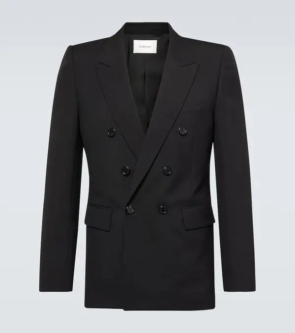 Saint Laurent Double-breasted Wool Blazer