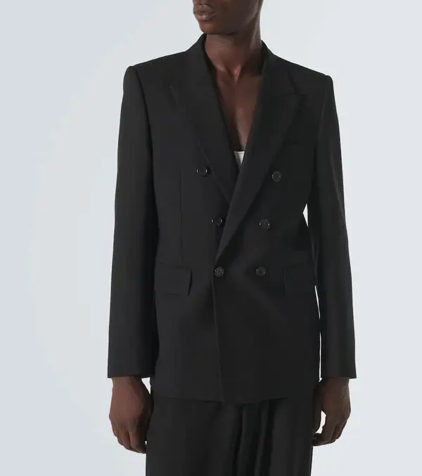 Saint Laurent Double-breasted Wool Blazer