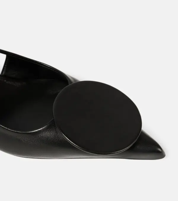 Jacquemus Les Slingbacks Duelo Leather Pumps - Black