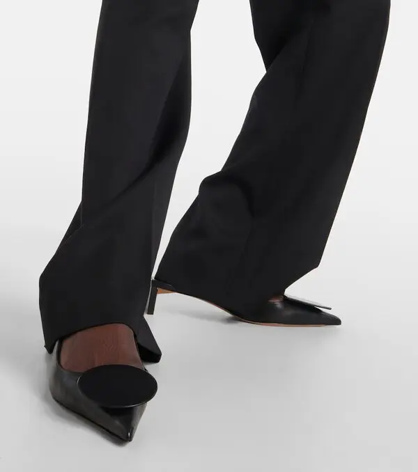 Jacquemus Les Slingbacks Duelo Leather Pumps - Black