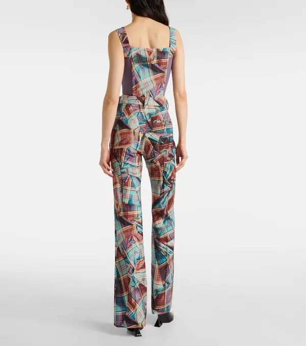 VIVIENNE WESTWOOD W Ray Tartan Flared Pants