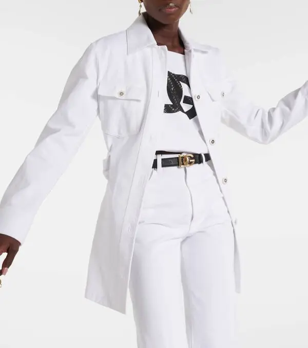 Dolce & Gabbana Belted Denim Jacket