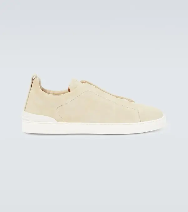 Zegna Triple Stitch Sneakers - Beige