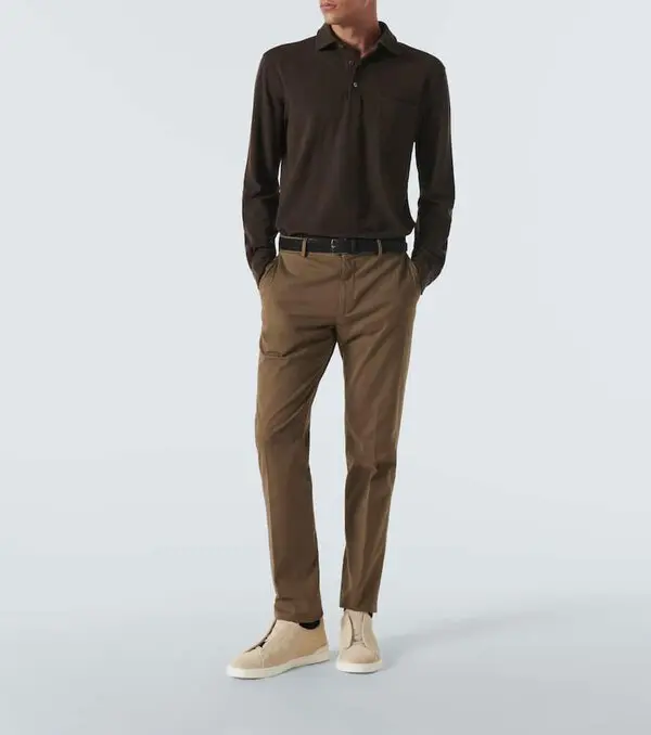 Zegna Triple Stitch Sneakers - Beige