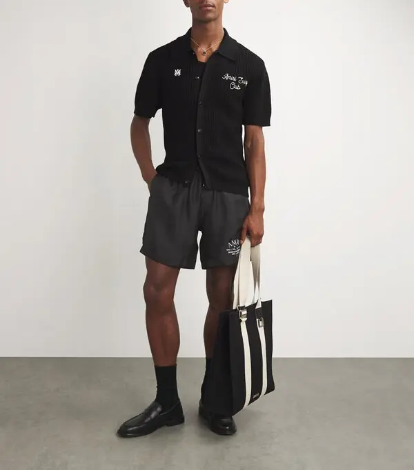 Amiri Silk Logo Shorts