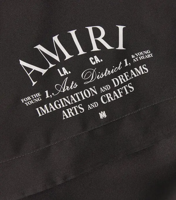 Amiri Silk Logo Shorts