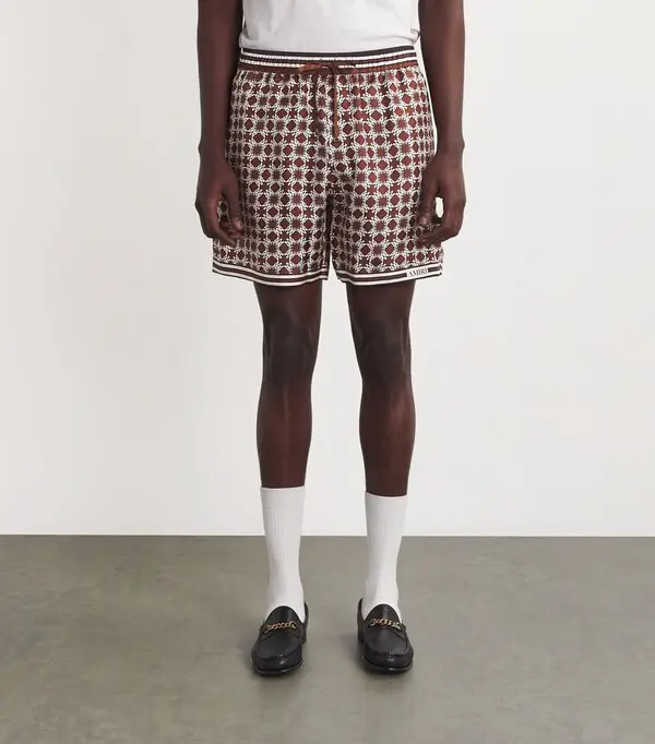 Amiri Silk Logo Shorts