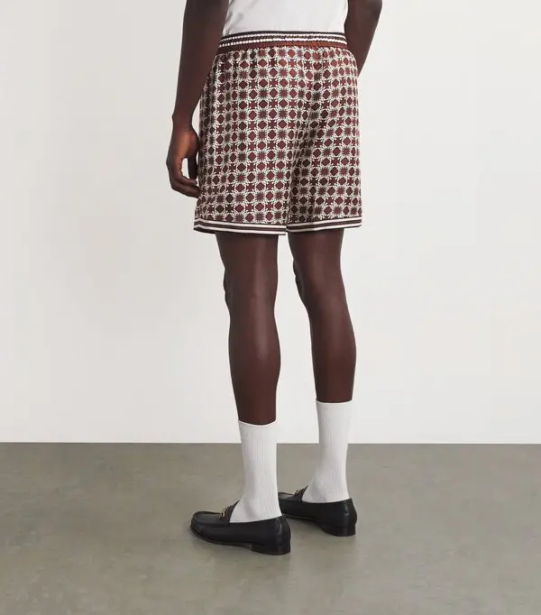 Amiri Silk Logo Shorts
