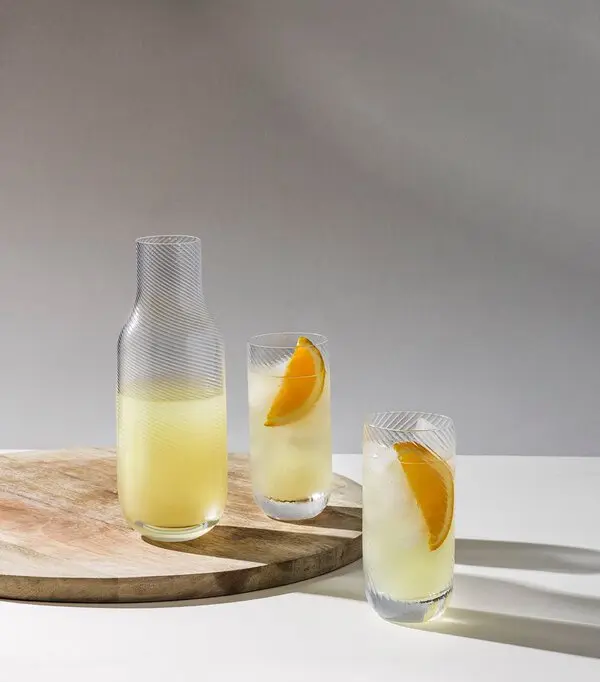 RICHARD BRENDON Crystal Optic Highball Glasses