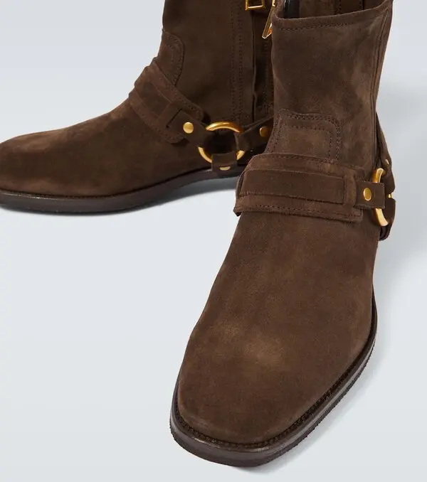 TOM FORD Cavendish Suede Biker Boots