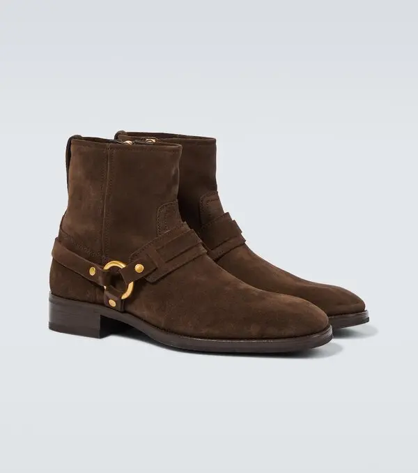 TOM FORD Cavendish Suede Biker Boots