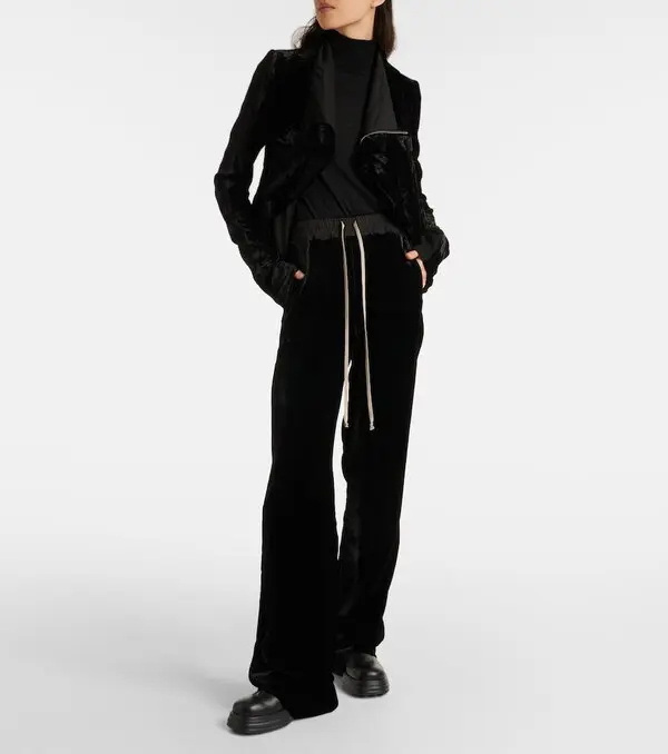 Rick Owens Dietrich Crêpe Sweatpants - Black