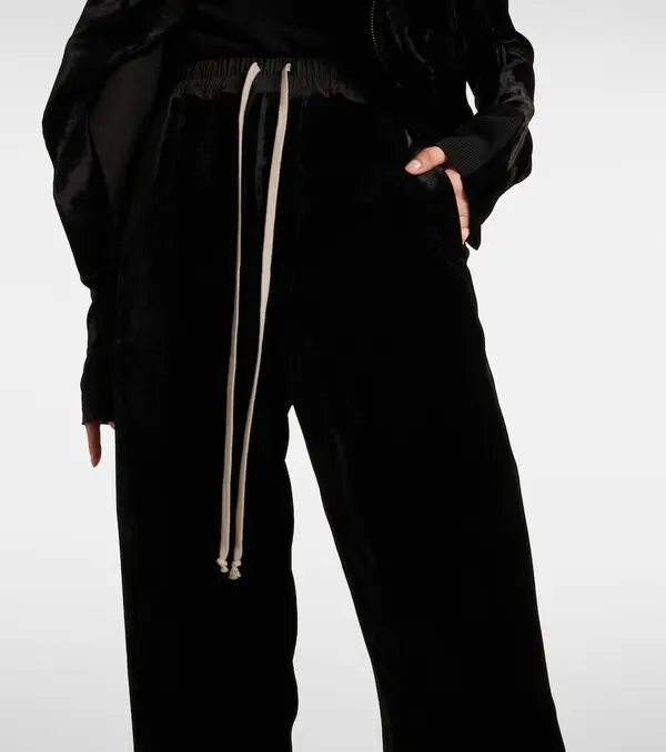 Rick Owens Dietrich Crêpe Sweatpants - Black