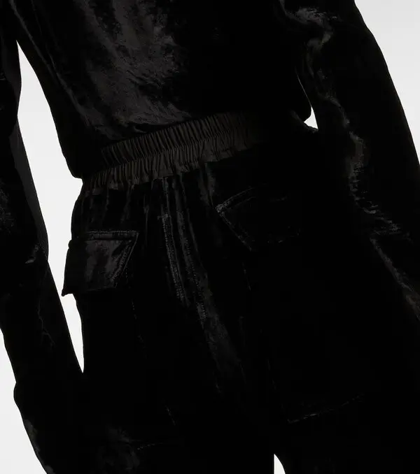 Rick Owens Dietrich Crêpe Sweatpants - Black