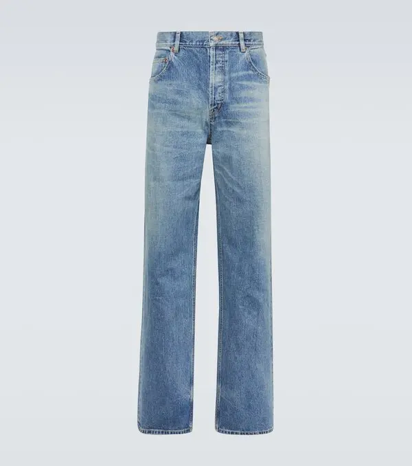 Saint Laurent Mid-rise Straight Jeans - Blue