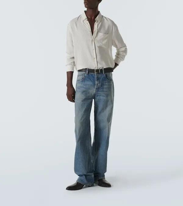 Saint Laurent Mid-rise Straight Jeans