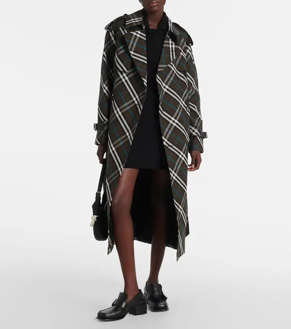 Burberry Check Trench Coat - Multicoloured