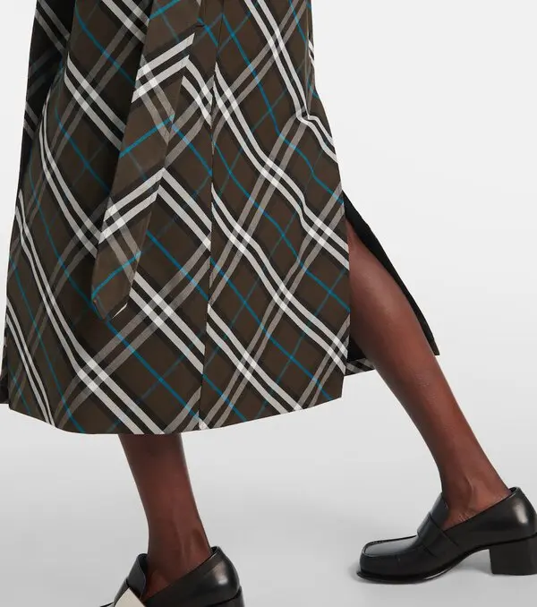 Burberry Check Trench Coat - Multicoloured