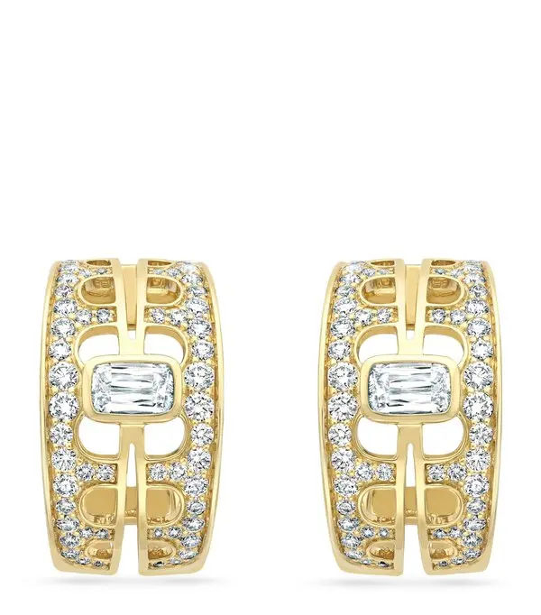 BOODLES Yellow And Diamond National Gallery Perspective Earrings - Gold