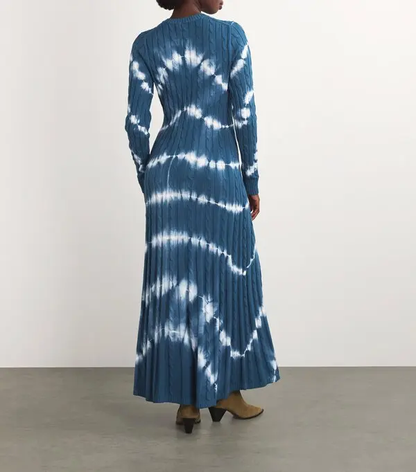 Ralph Lauren Cable-knit Tie-dye Maxi Dress