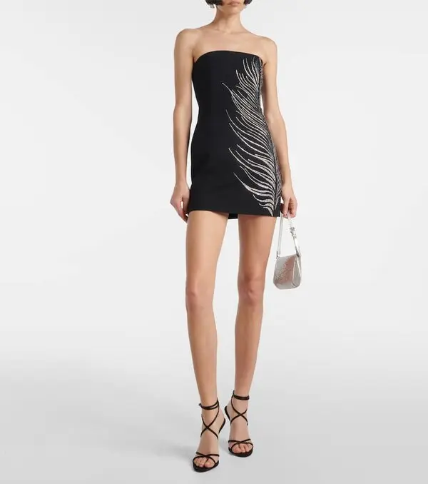 Buy David Koma Crystal-embellished Mini Dress - Black At 40% Off |  Editorialist