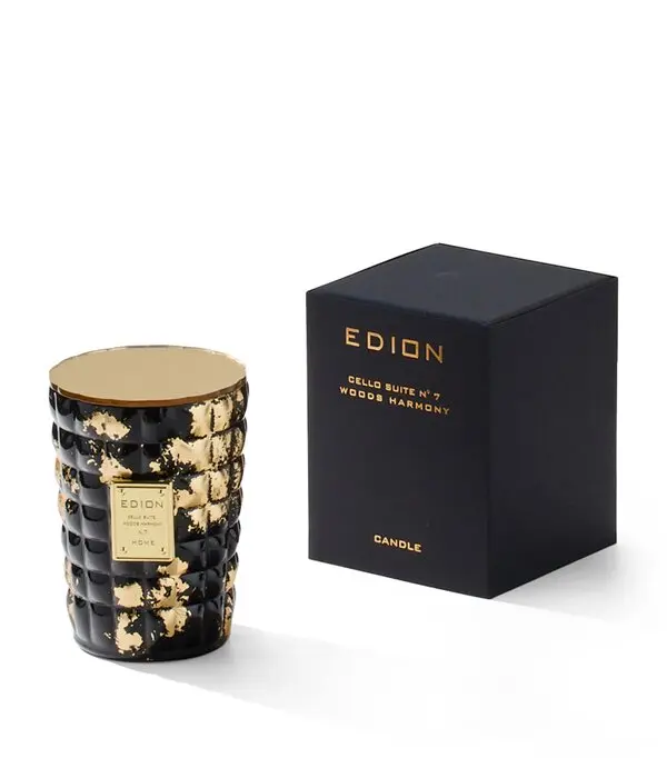 EDION Cello Suite No.7 Wood Harmony Candle - Gold