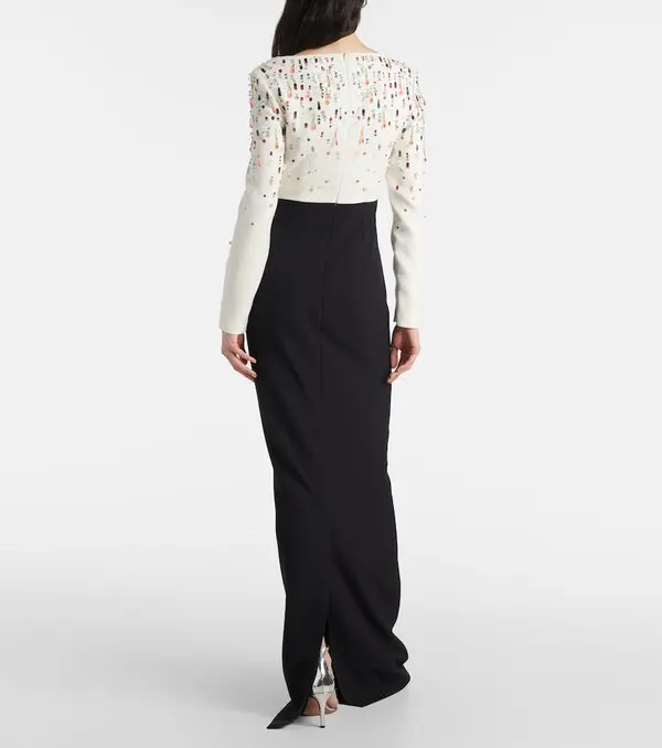 Safiyaa Racha Embroidered Gown